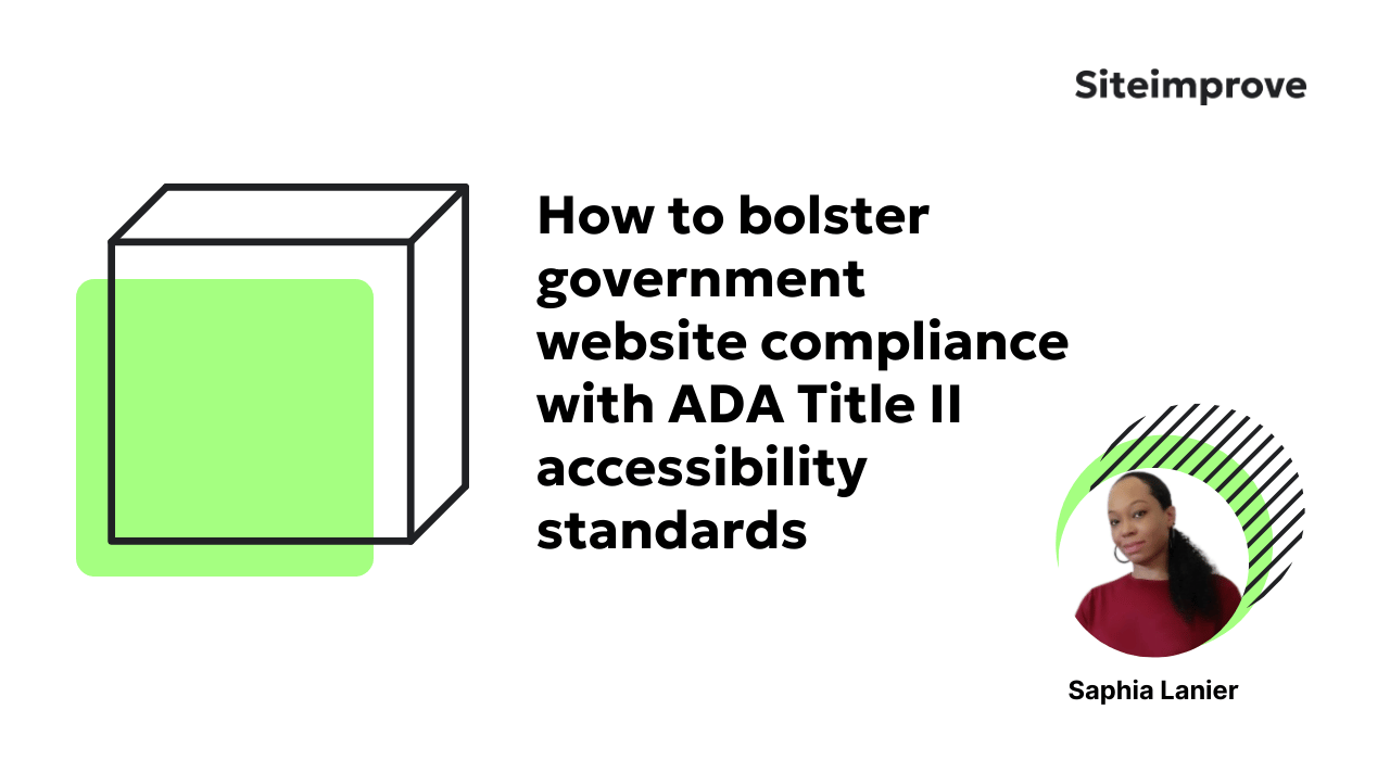 How to Bolster Government Website Compliance with ADA Title II ...