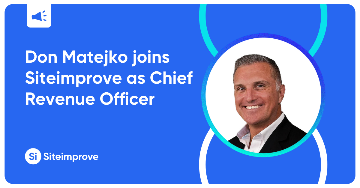 Don Matejko joins Siteimprove as Chief Revenue Officer